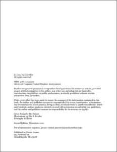 How to Write a Copyright Page: A Guide with Examples